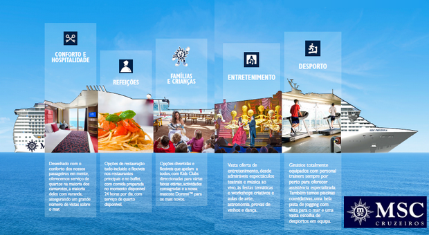 MSC Cruzeiros disponibilizou o novo catálogo 2014/2016! - Algarlife